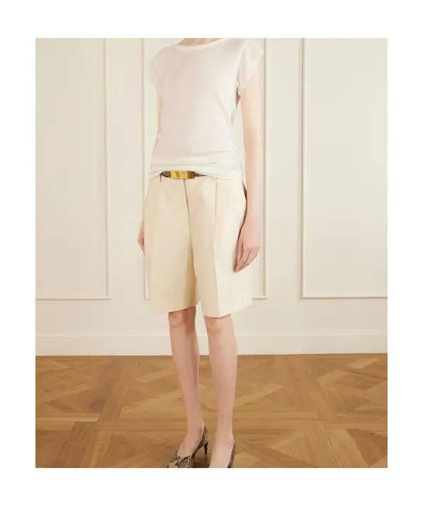 Khaite Pleated Knee-length Shorts - No