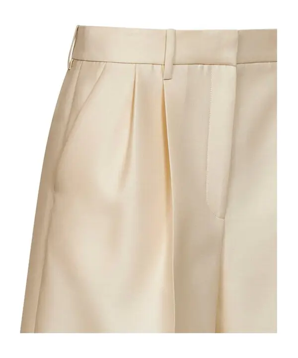 Khaite Belt Loops Shorts