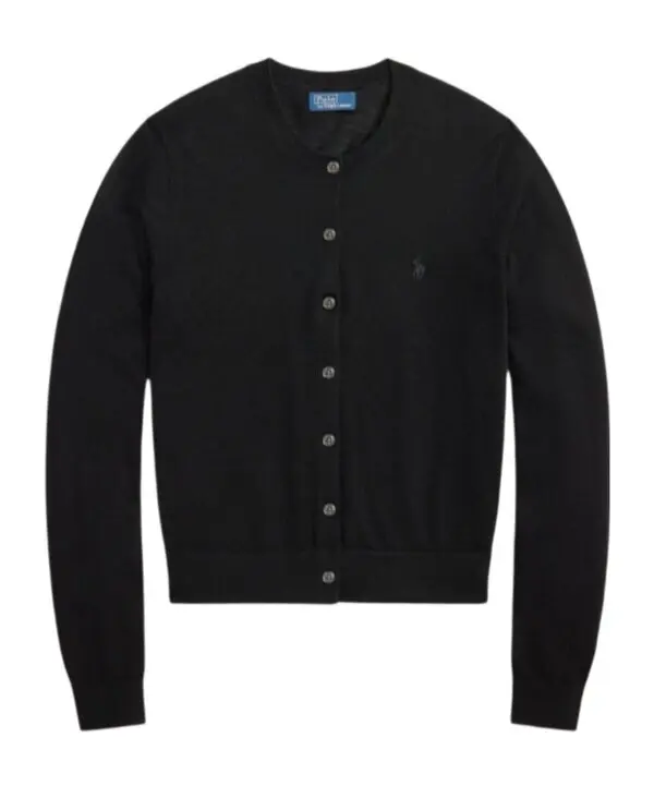 Polo Ralph Lauren Button-up Wool Cardigan - Black