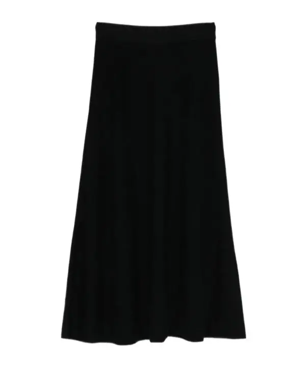 LISA YANG Torie Knitted Skirt - Black