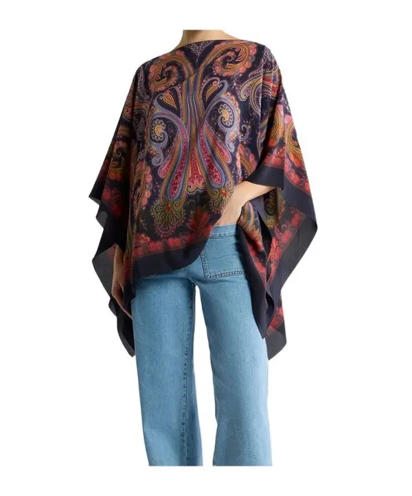 Etro Printed Cape - Multicolor