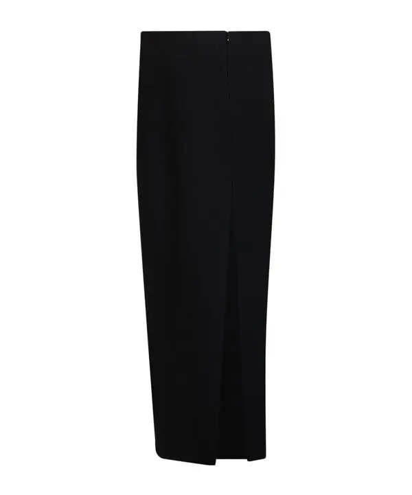 Khaite Slit Midi Skirt