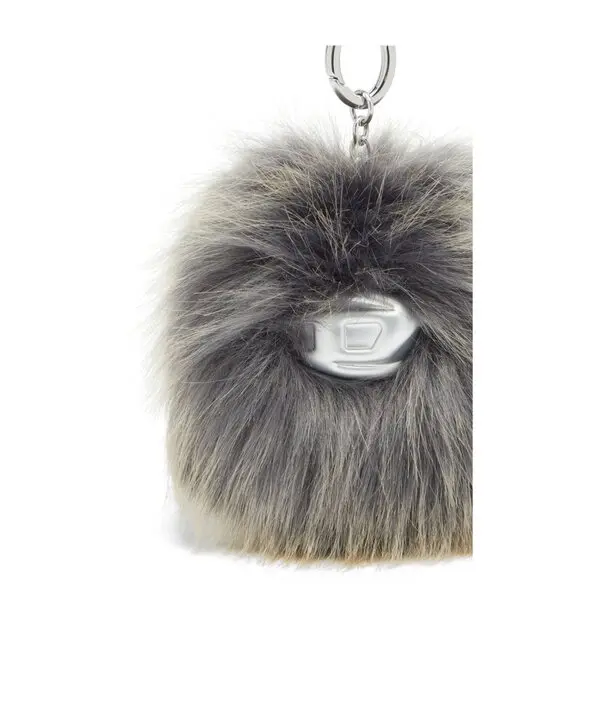 DIESEL® Oval D Furry Bag Charm