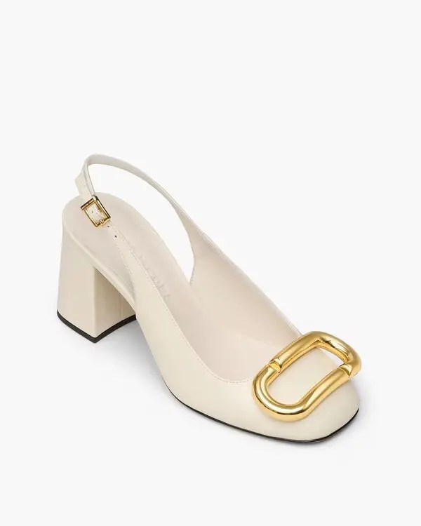 Marc Jacobs The Pop J Marc Slingback - Cloud White