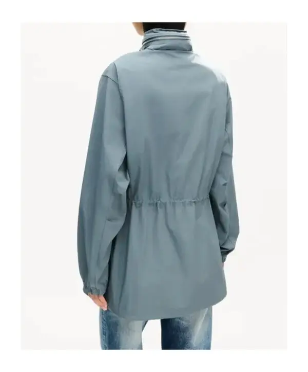 Kenzo Mid-length Windbreaker With Drawstring Waist And Pocket Design