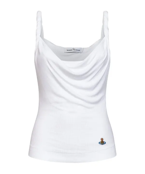 VIVIENNE WESTWOOD Draped Tank Top - White