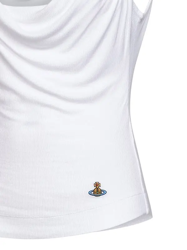 VIVIENNE WESTWOOD Draped Tank Top - White