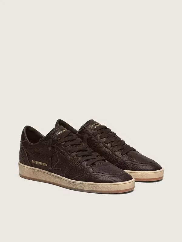 GOLDEN GOOSE Ballstar Lace-up Sneakers - Black