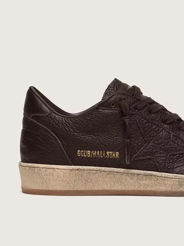 GOLDEN GOOSE Ballstar Lace-up Sneakers - Black