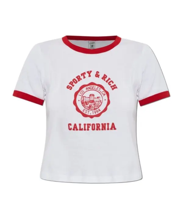SPORTY  RICH Sporty & Rich Short Sleeve Crewneck T-shirt