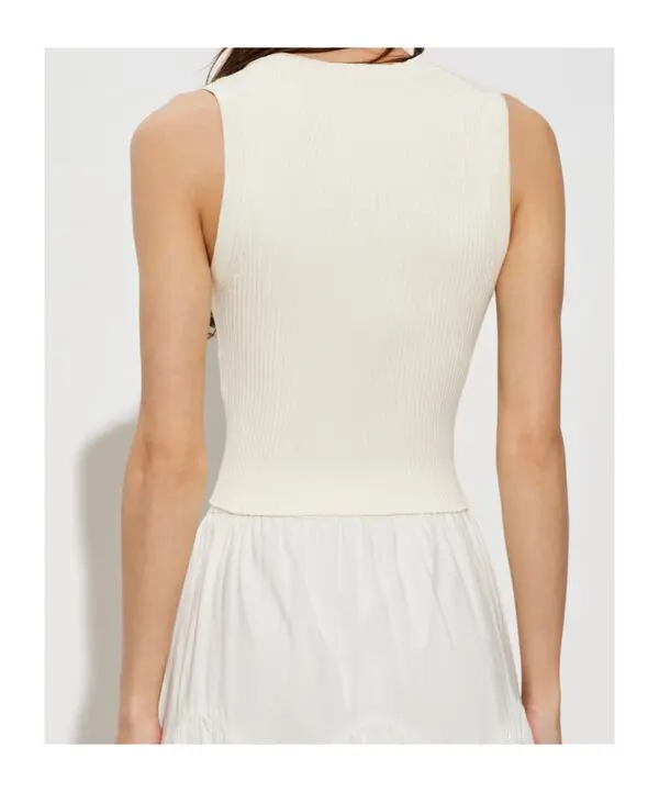 ALLSAINTS Cruza Ribbed Button Knitted Top