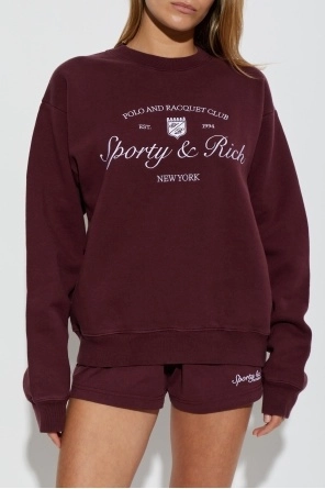 SPORTY  RICH Sporty & Rich Long-sleeved Sweatshirt