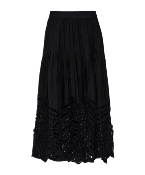 ALLSAINTS Elastic Waist Midi Skirt