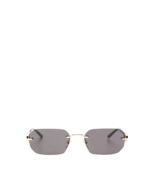 Gucci Rectangular Frame Sunglasses - Gray