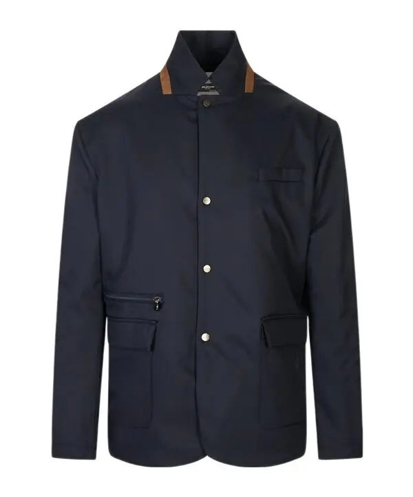 Kiton Stand-up Collar Casual Jacket
