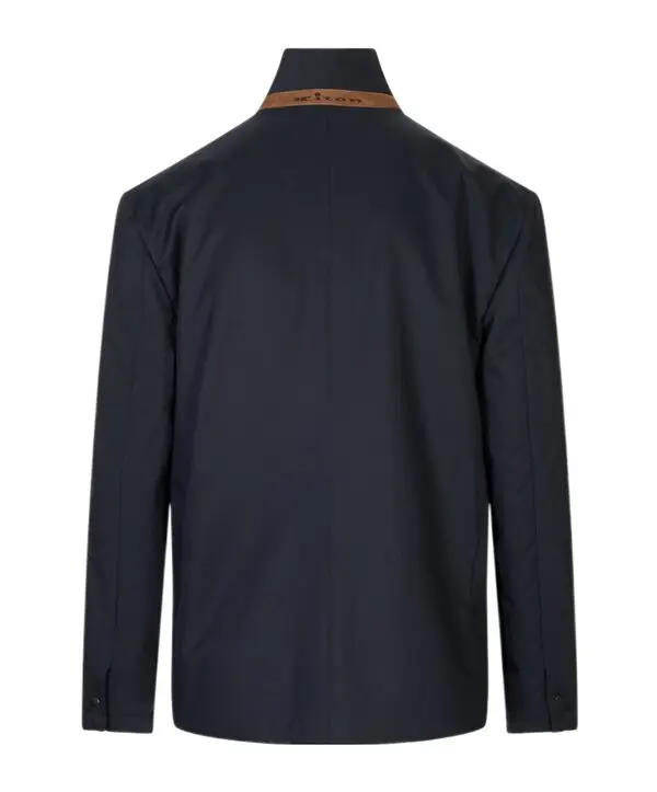 Kiton Stand-up Collar Casual Jacket