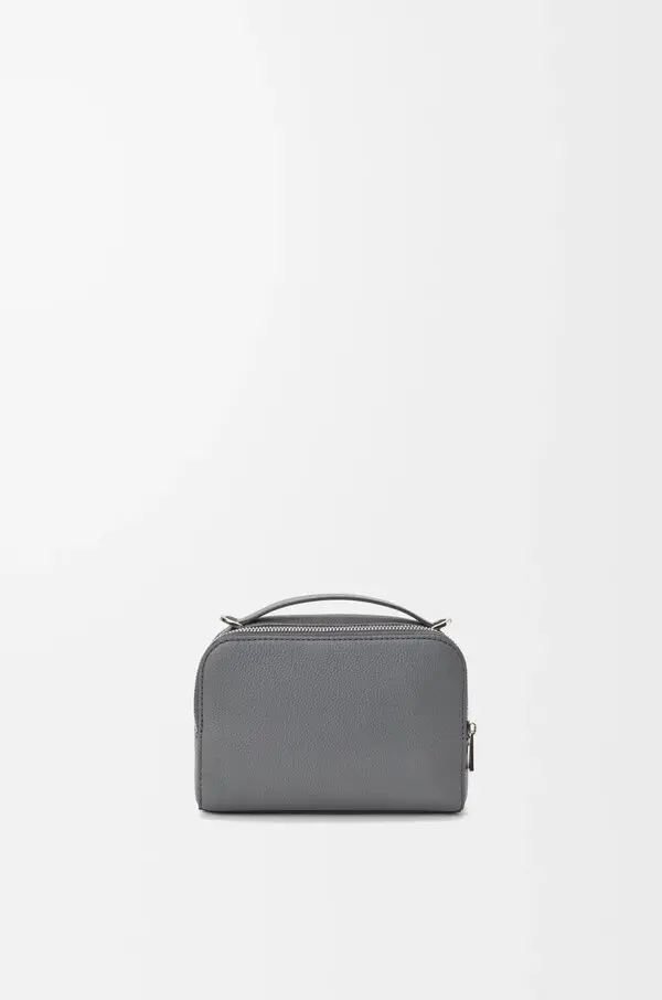 Loewe Logo Embossed Mini Camera Bag - Blue Grey