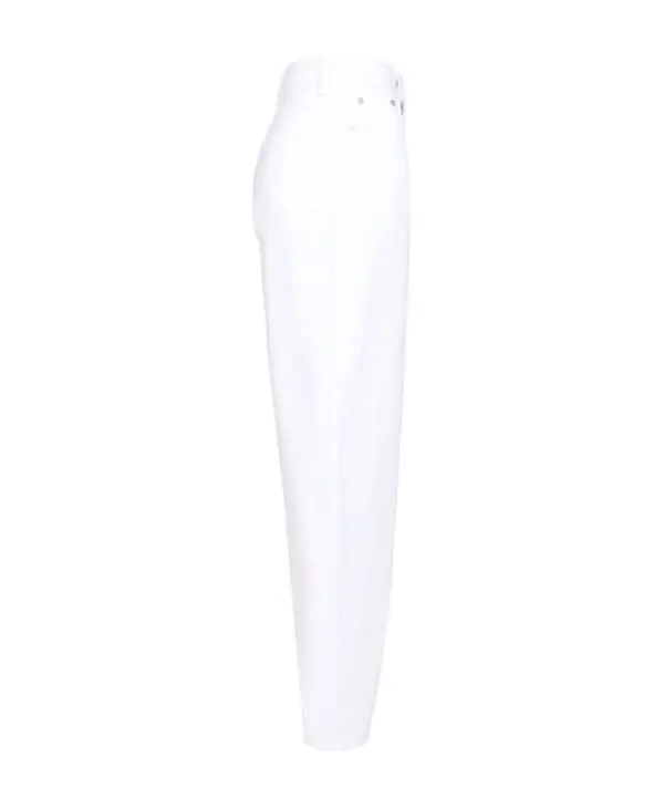 Alaïa High-waisted Wide-leg Jeans - White