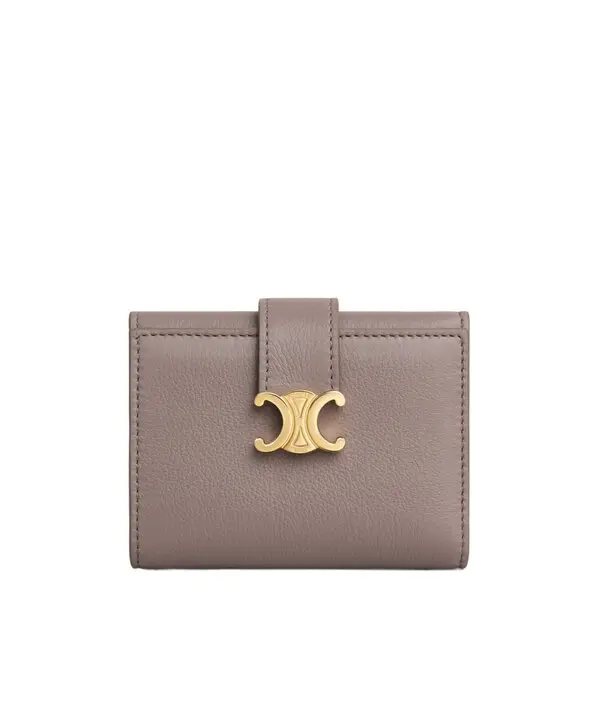 Celine Fine Wallet Victoire In Supple Calfskin - Eggshell