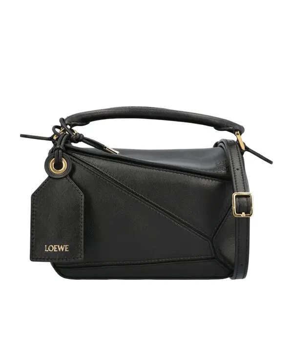 Loewe Puzzle Mini Shoulder Bag - Black