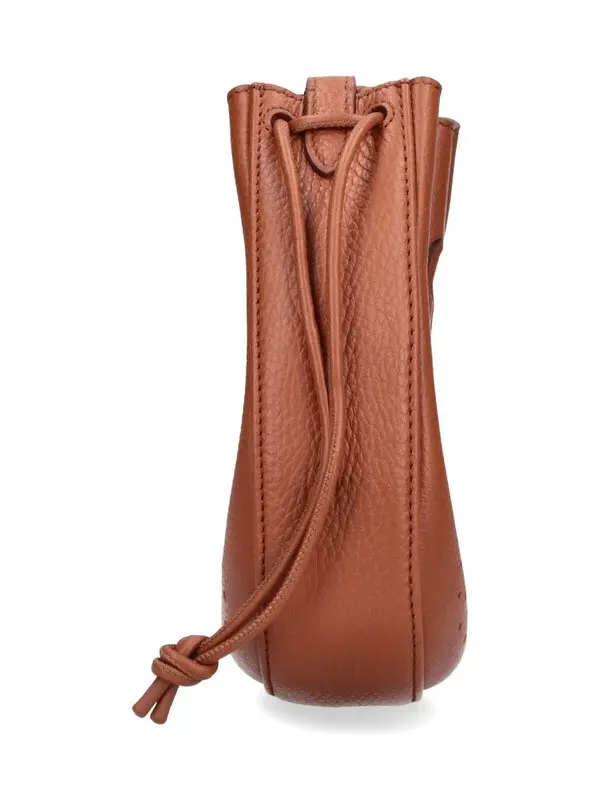 Valentino Garavani Perforated Drawstring Clutch Bag