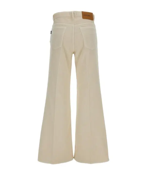 HAIKURE Clara Velvet Flared Pants - White