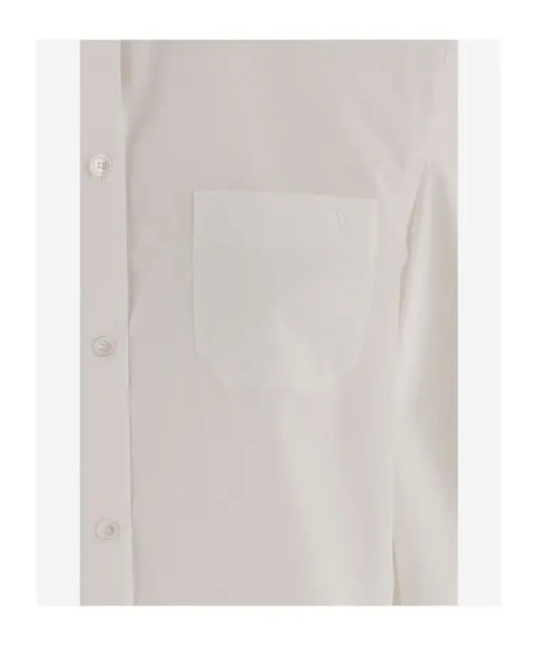 Valentino Garavani Long Sleeve Collared Shirt With Chest Pocket