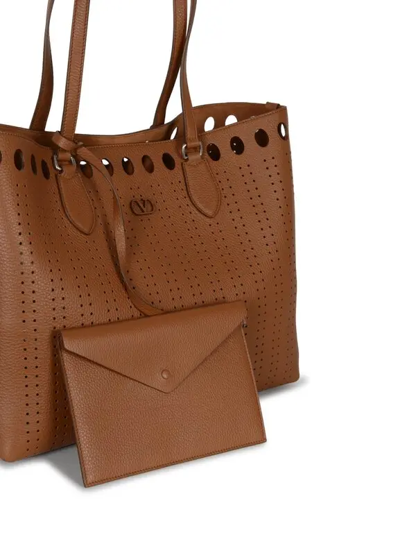 Valentino Garavani Perforated Leather Tote Bag