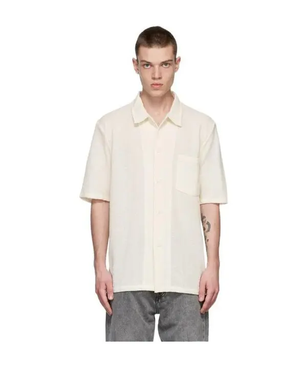 Our Legacy Gray Logo Short-sleeved Shirt