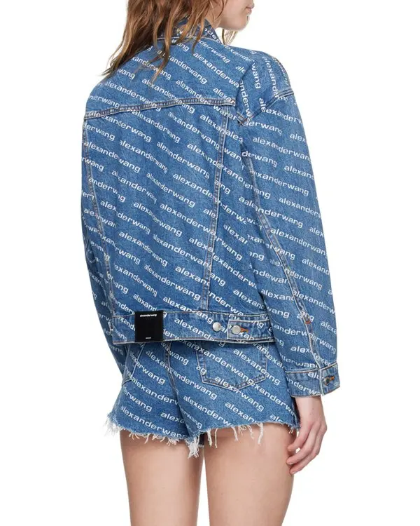 Alexander Wang Logo-printed Denim Jacket