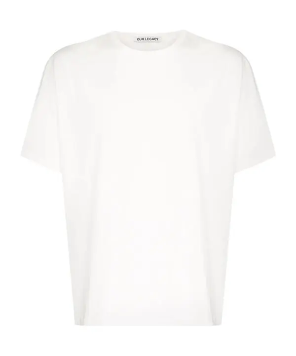Our Legacy New Box Crewneck Jersey T-shirt - White