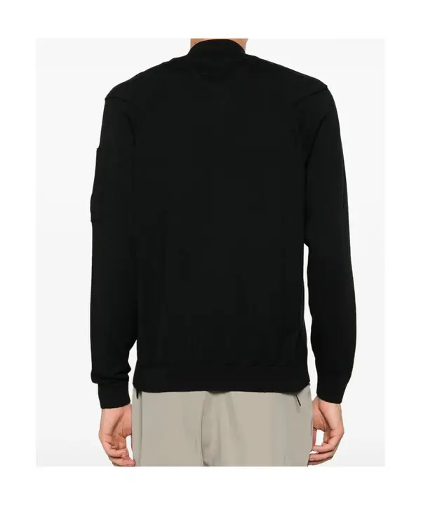 C.P. COMPANY Lens Detail Zip-up Cardigan