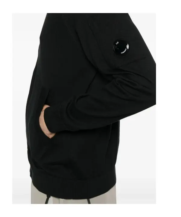 C.P. COMPANY Lens Detail Zip-up Cardigan