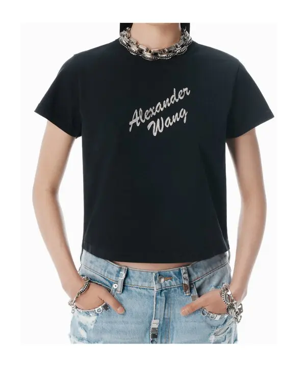 Alexander Wang Logo-embellished Crewneck T-shirt