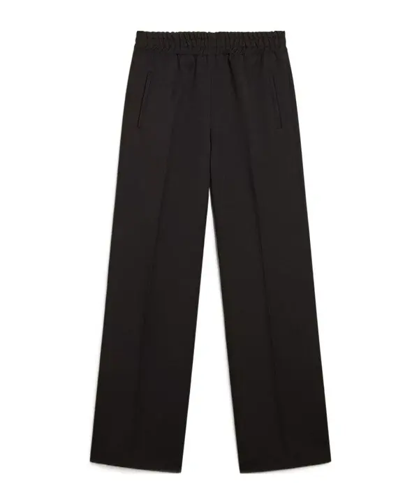 GOLDEN GOOSE Logo Detailed Trousers - Black