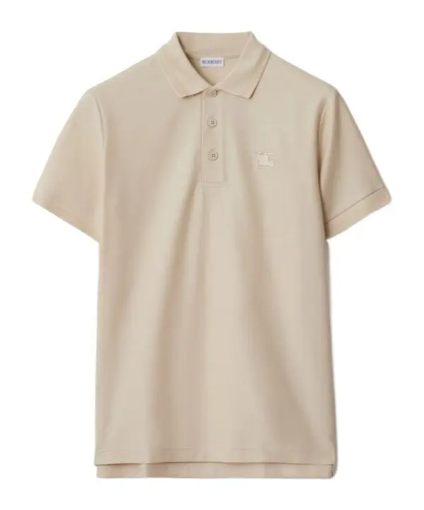 Burberry Cotton Polo Shirt - Clam
