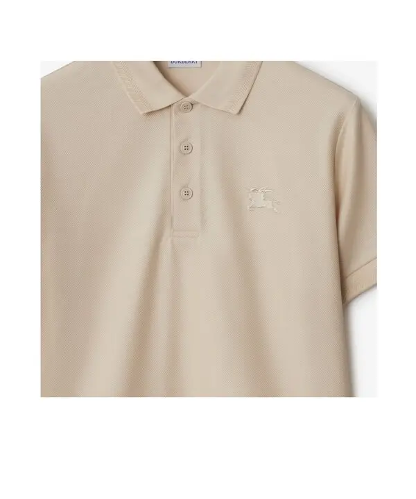 Burberry Cotton Polo Shirt - Clam