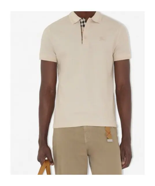 Burberry Cotton Polo Shirt - Clam