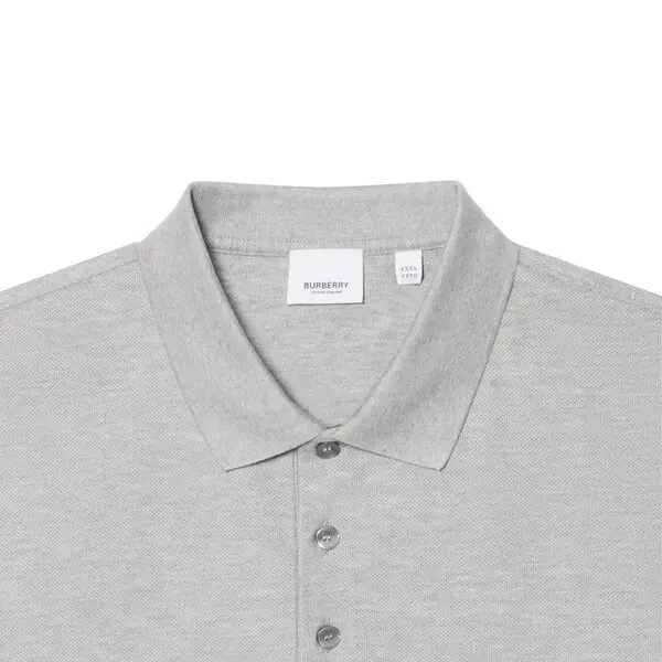 Burberry Cotton Polo Shirt - Gray
