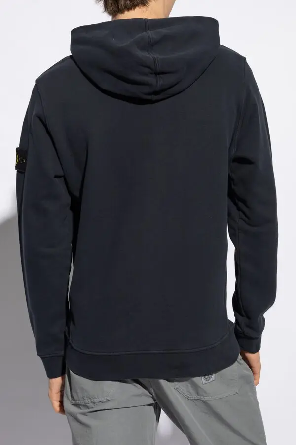 Stone Island Compass-badge Cotton Hoodie