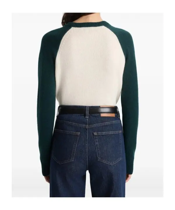 SPORTY  RICH Sporty Rich Long-sleeved Knitted Sweater