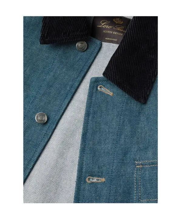 Loro Piana Long-sleeved Denim Coat