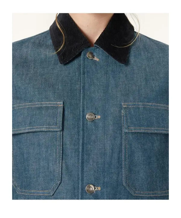 Loro Piana Long-sleeved Denim Coat