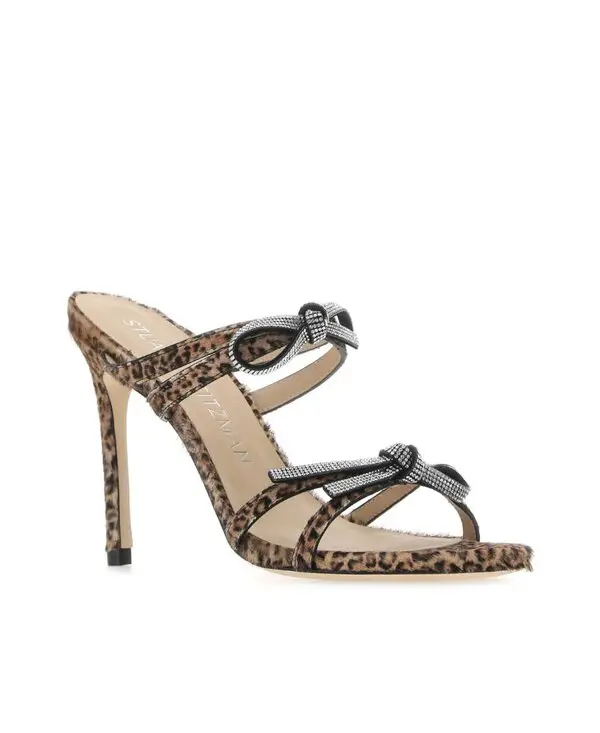 STUART WEITZMAN Bow Detailed Slip-on Mules