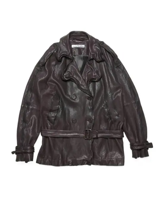 Acne Studios Belted Leather Jacket