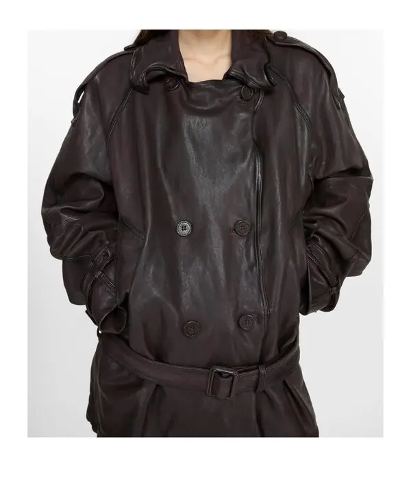 Acne Studios Belted Leather Jacket