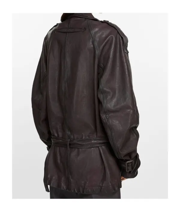 Acne Studios Belted Leather Jacket