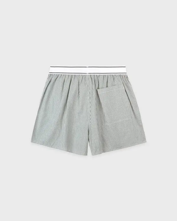 SPORTY  RICH Serif Logo Boxer Forest Striped