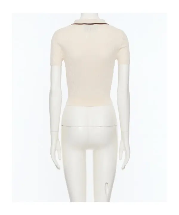 Valentino Garavani Logo Embroidered Knitted Top