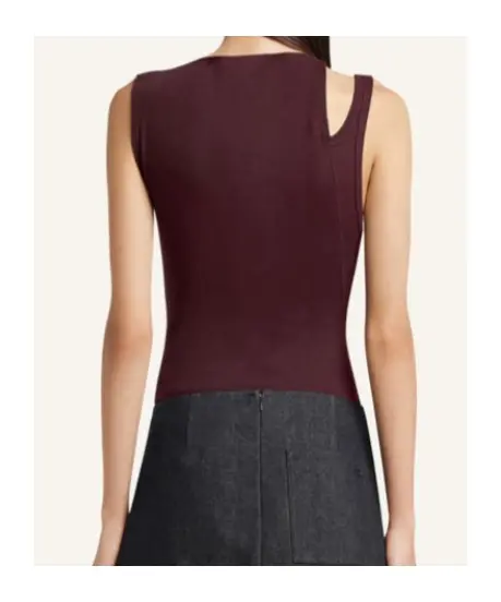 COURREGES Courrges Oblique 90's Rib Top